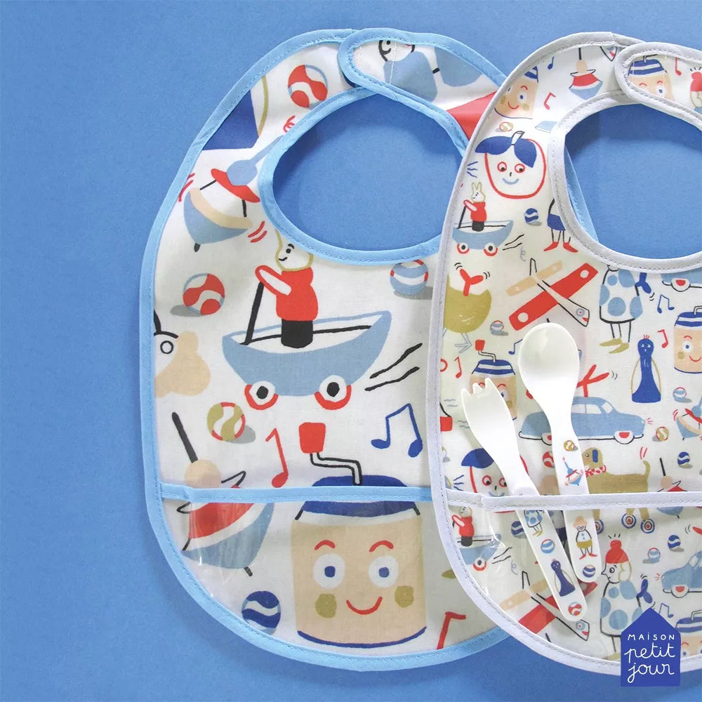 Bavoir en toile cirée élégant et fonctionnel